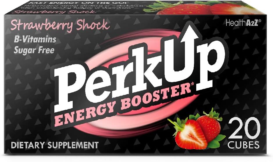 HealthA2Z PerkUp Energy Booster (Strawberry Shock, 20) - A healthy ...