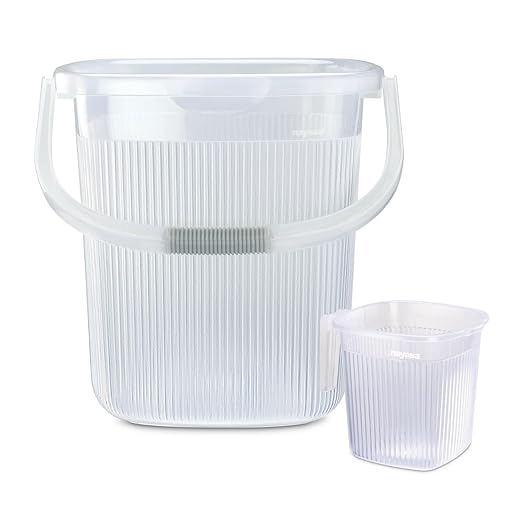 Nayasa Rimmy Plastic Bucket Set for Bathroom | Bucket and Mug (18 ...