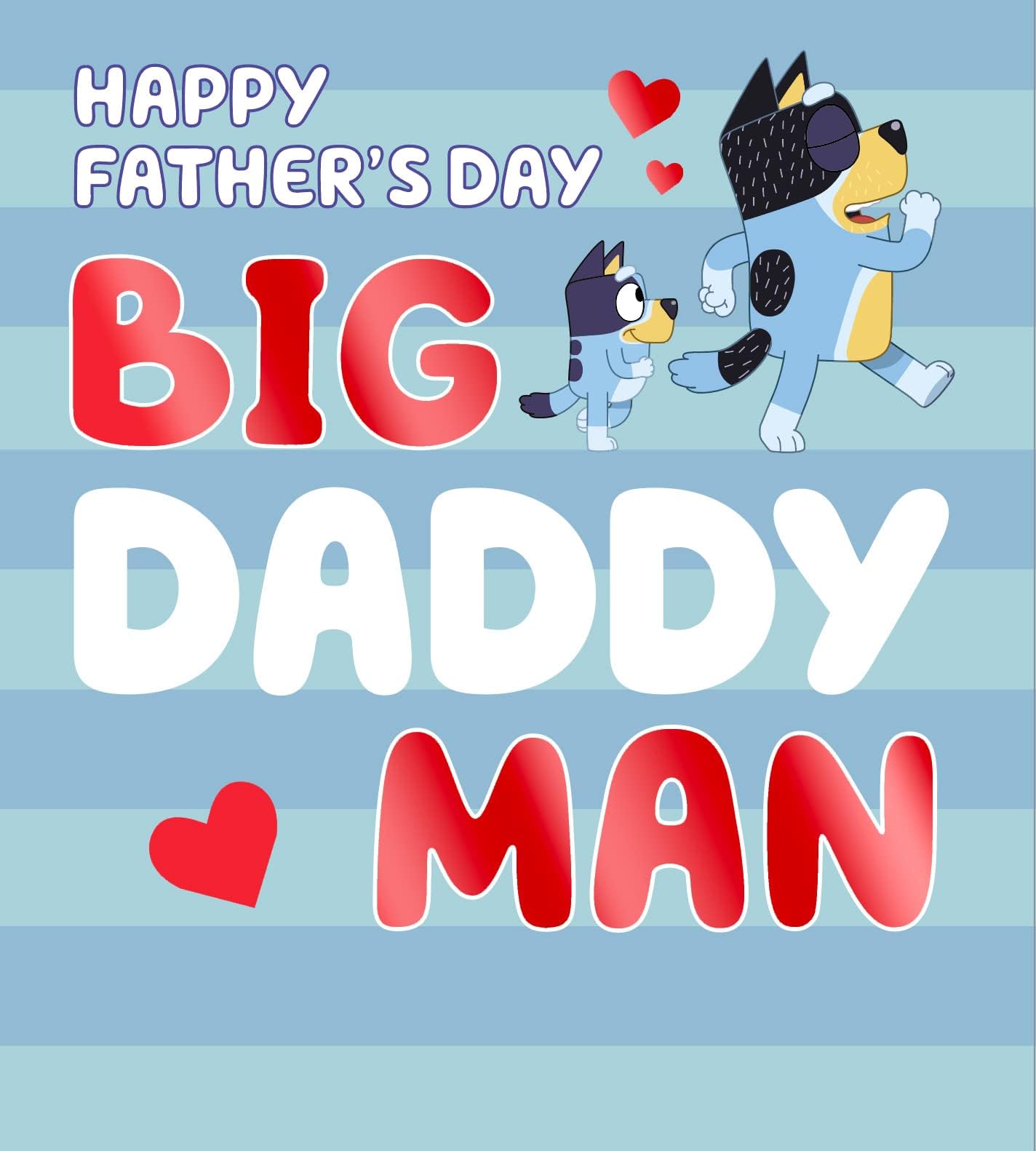 Amazon.com : Danilo Promotions LTD Daddy Father's Day Card, Bluey ...