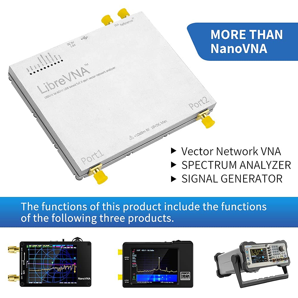 Snapklik.com : LibreVNA Portable NanoVNA Vector Network Analyzer- Antenna Analyzer 100KHz-6GHz ...