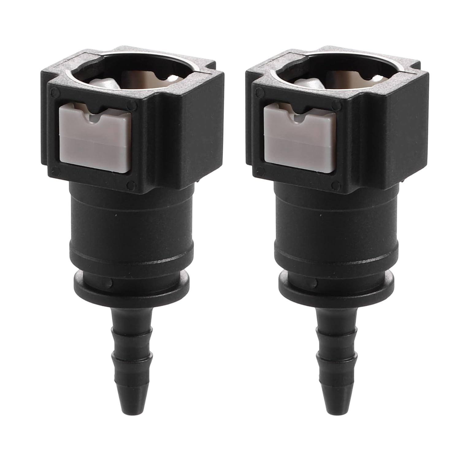 X AUTOHAUX 2pcs Car 5 16 Fuel Line Quick Connector Fuel Line Nylon Hose x-autohaux-2pcs-car-5-16-fuel-line-quick-connector-fuel-line-nylon-hose