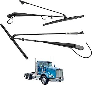 Amazon.com: 1 Pair Front Windshield Wiper Arm Kit with Spray Nozzle and ...