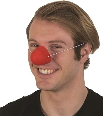 Amazon.com: Red Rubber Squeaking Honking Clown Nose Circus Carnival ...