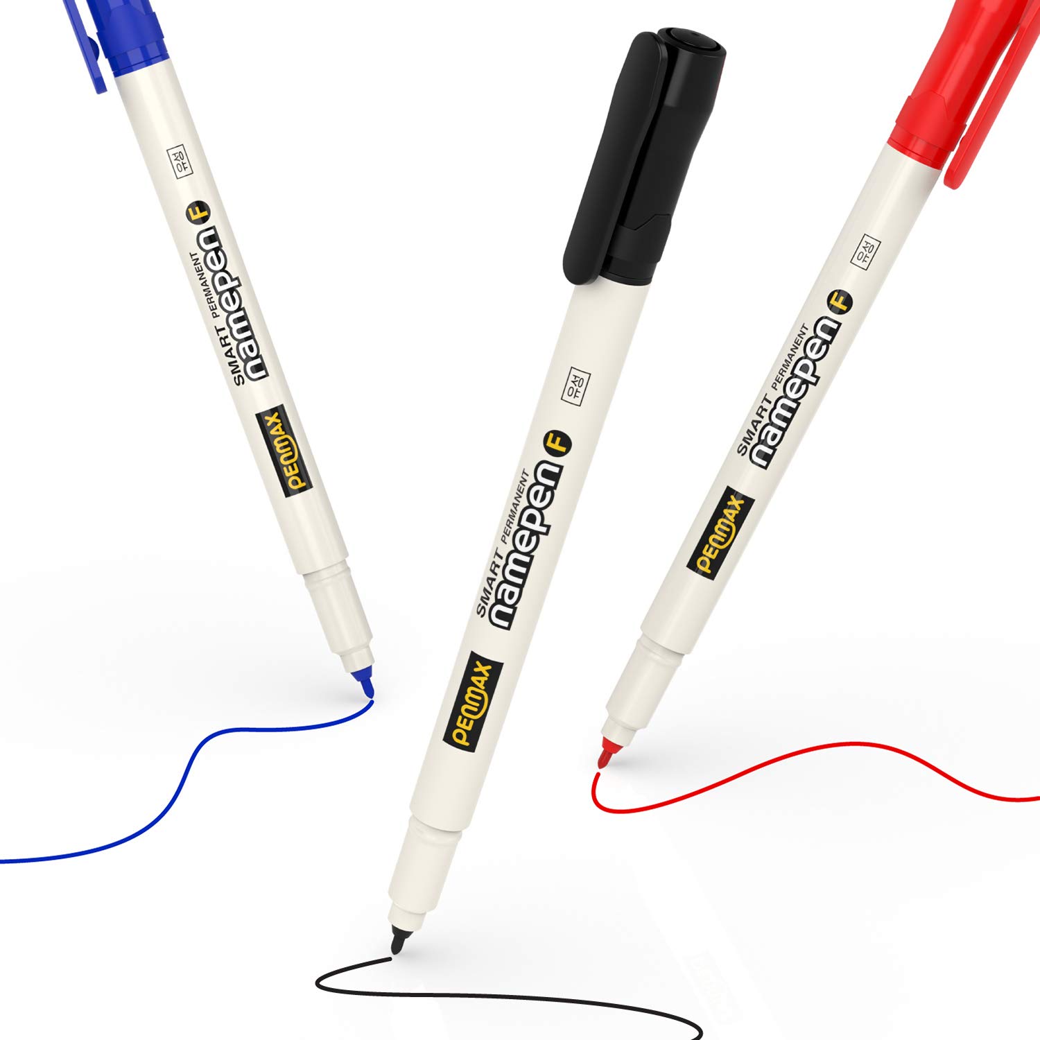 PENMAX Smart Permanent Markers, Fine Tip, Assorted Color, 12 Pack Set ...