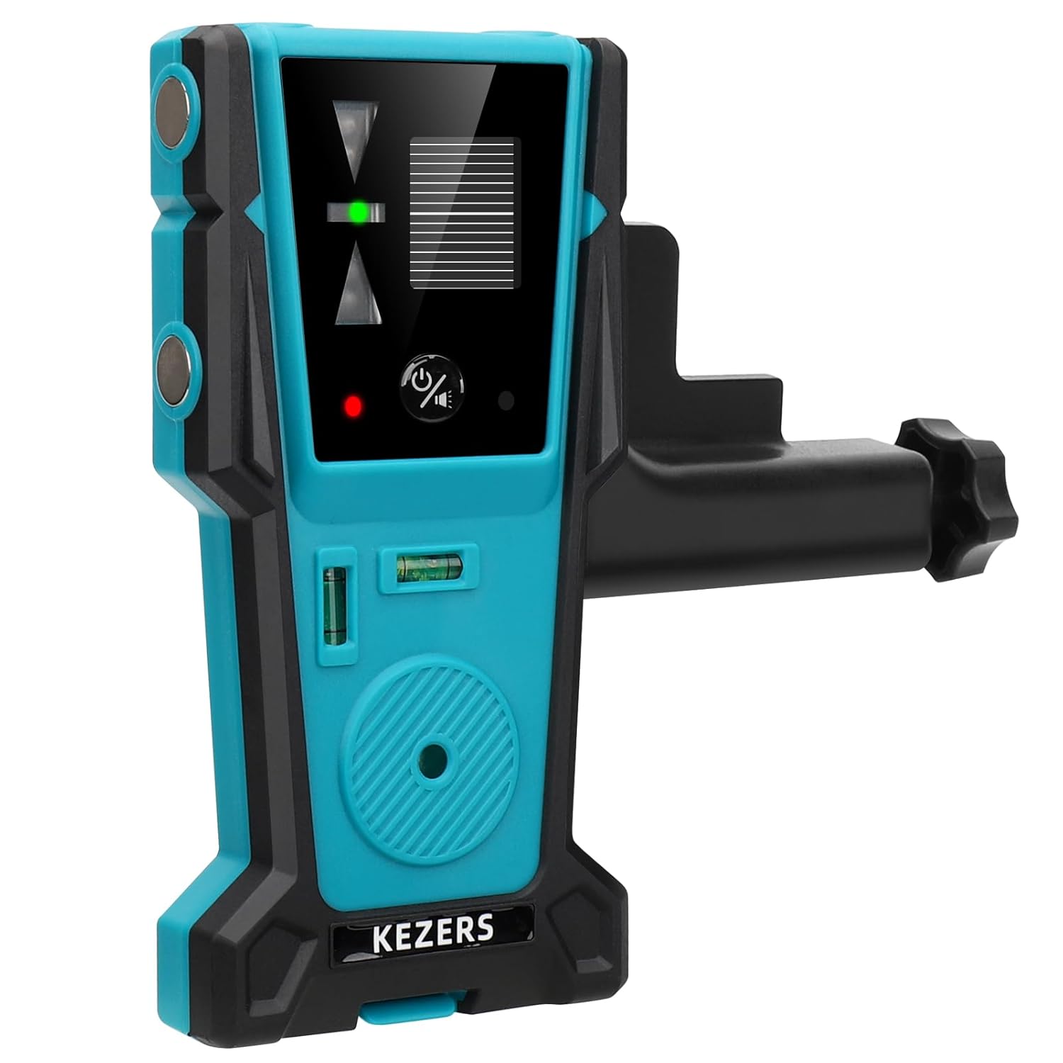 KEZERS KL-1D Laser Level Receiver - Green & Red Pulsing Line Laser, Dual-Level Bubble, Clamp ...