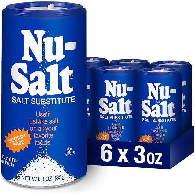 Amazon.com : Nu Salt Sodium-Free Salt Substitute, Contains Potassium ...