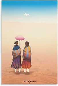 Amazon.com: HBHLYUN RC Gorman Art Poster Canvas Wall Art Parasol ...