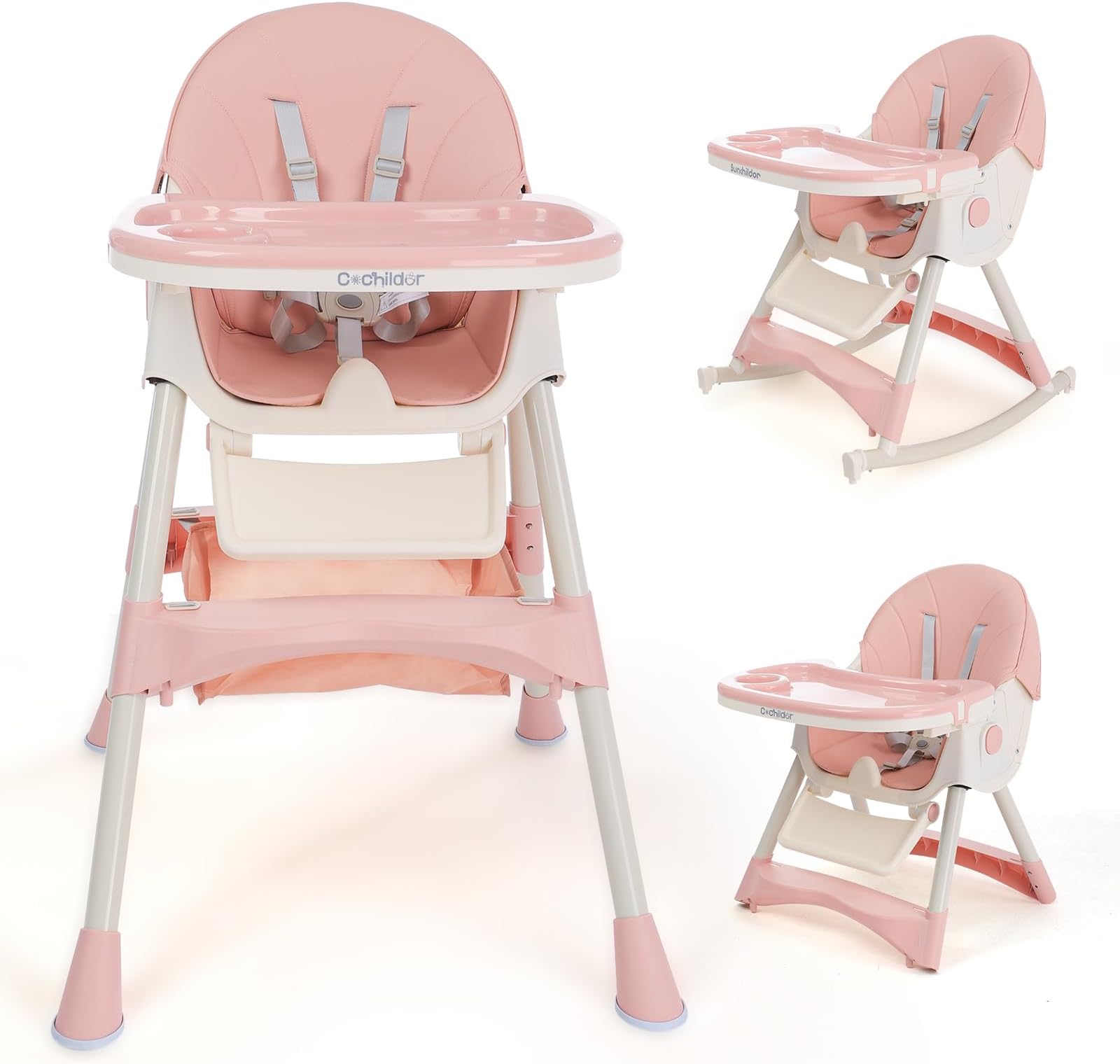 Amazon.com : High Chairs for Babies and Toddlers, 4 in 1 Convertible ...