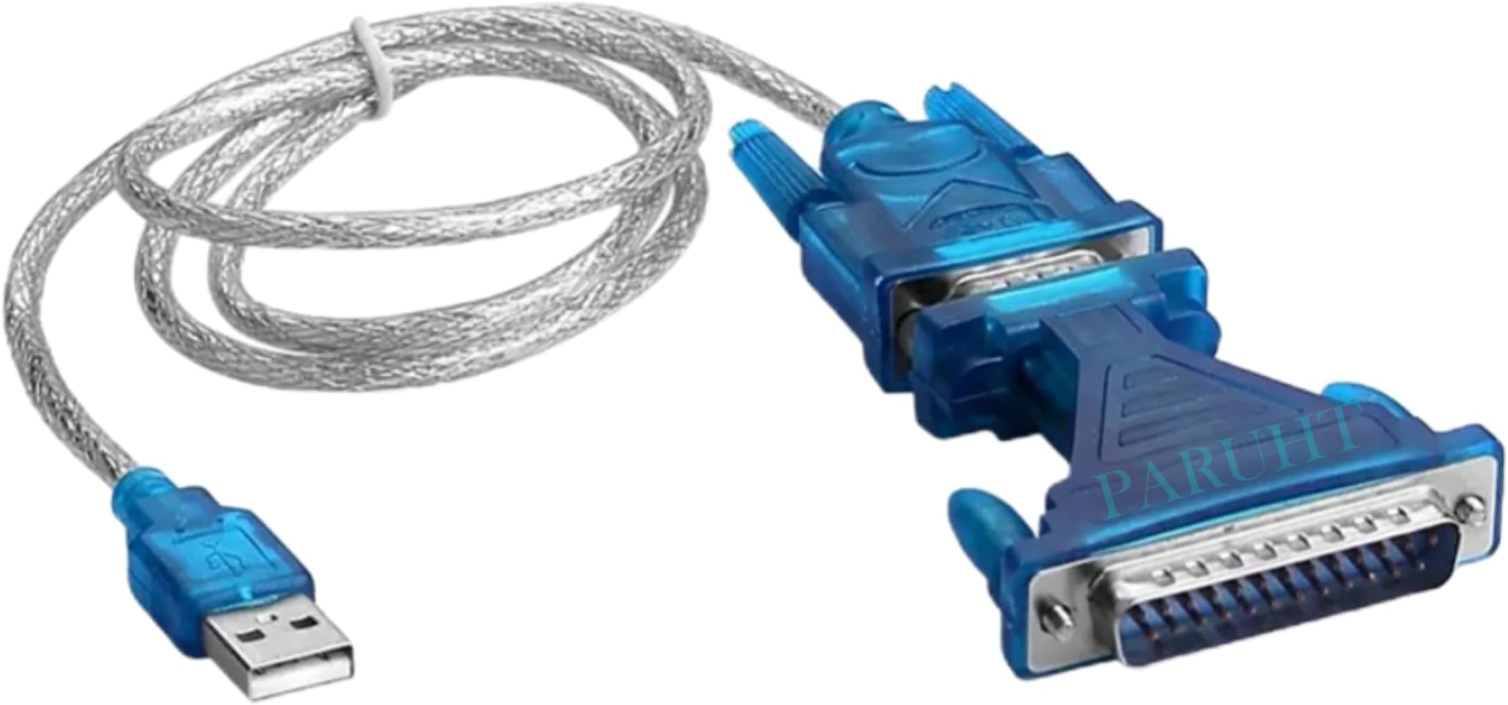 PARUHT USB to RS-232, DB9 and DB25 Serial Adapter Cable with 9-Pin and ...