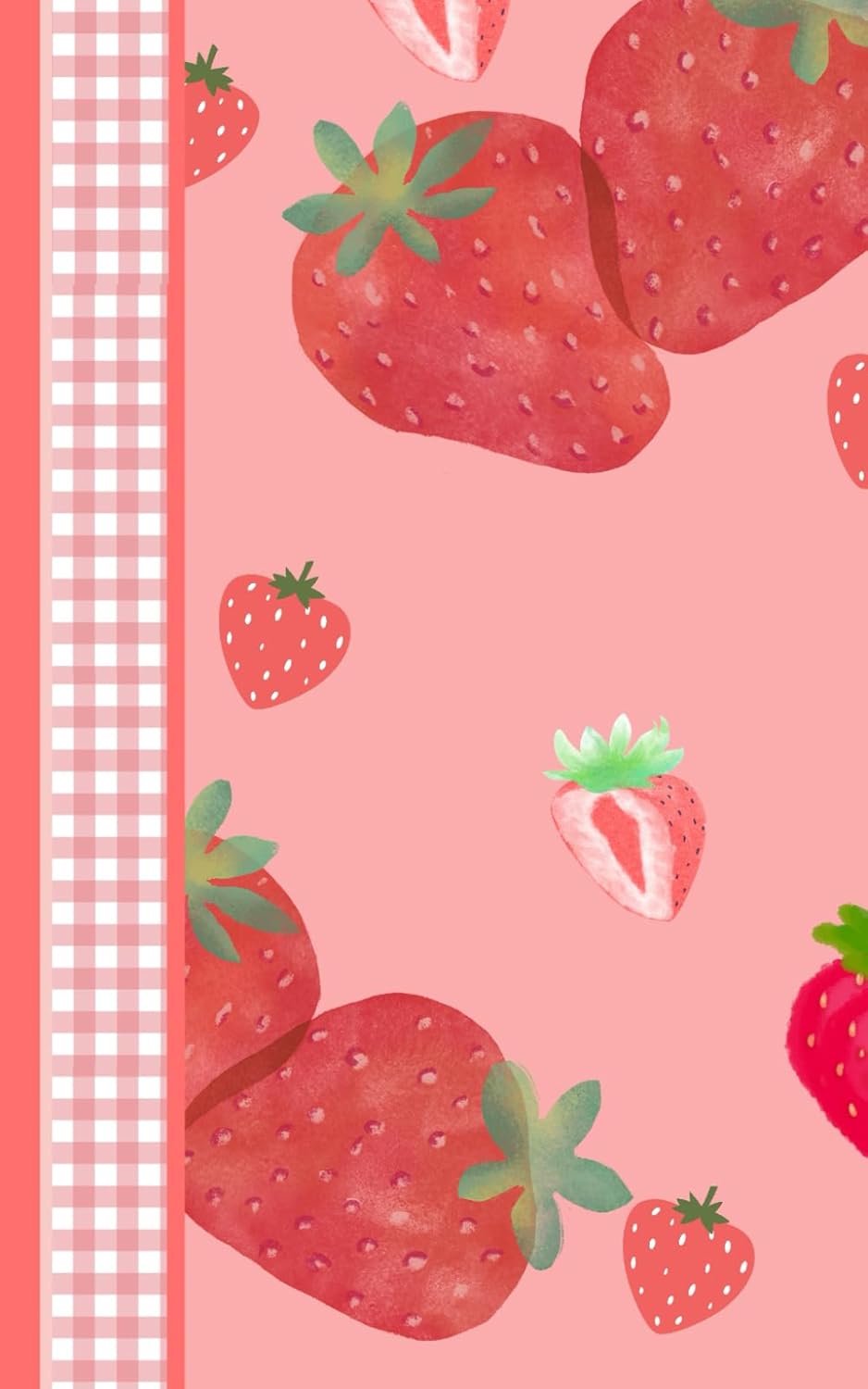 CALENDAR: 16 Months Undated Strawberry Agenda with lined pages, 5 X 8 ...