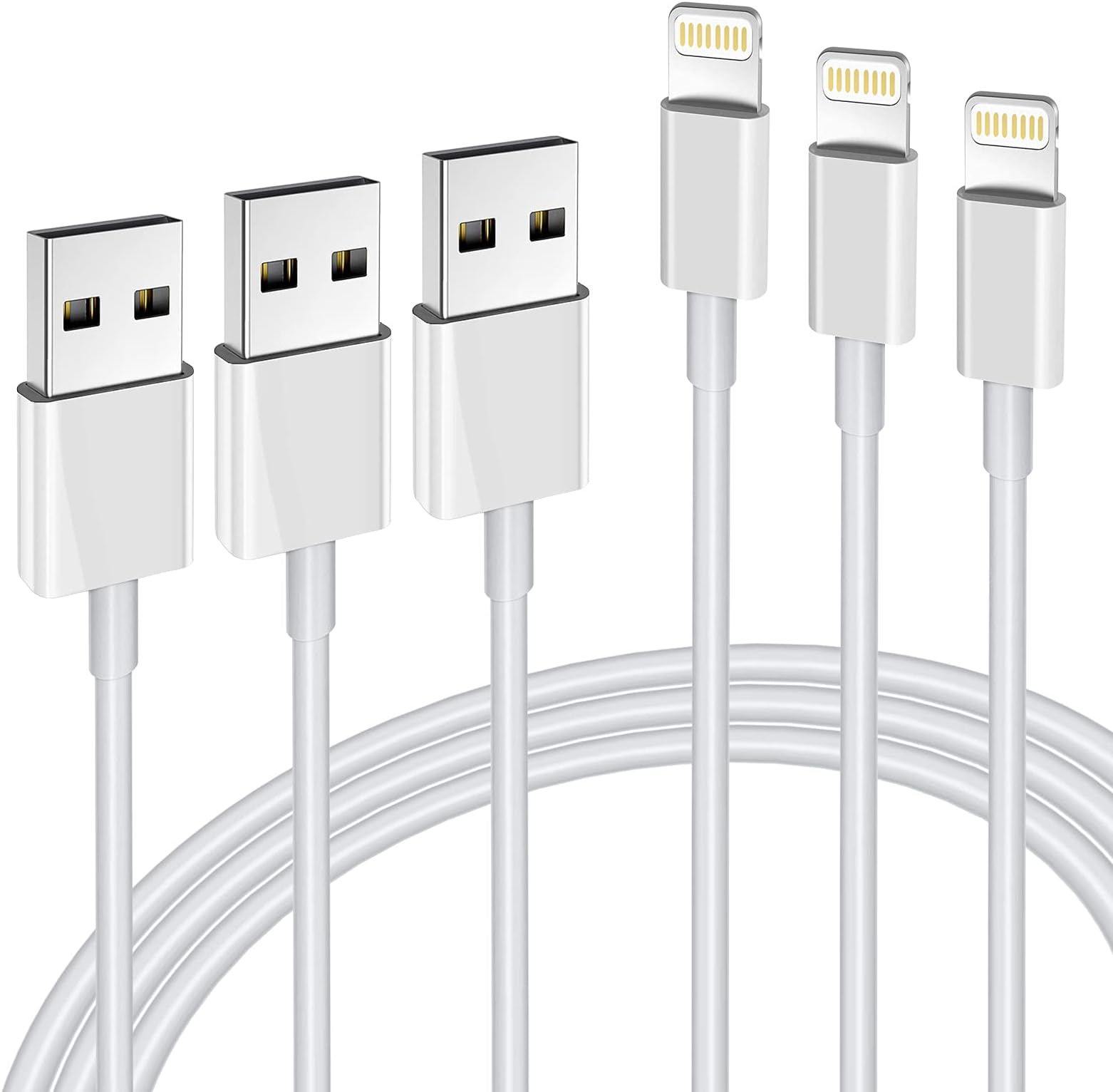Amazon.com: 4Pack [Apple MFi Certified] Charger Lightning to USB ...