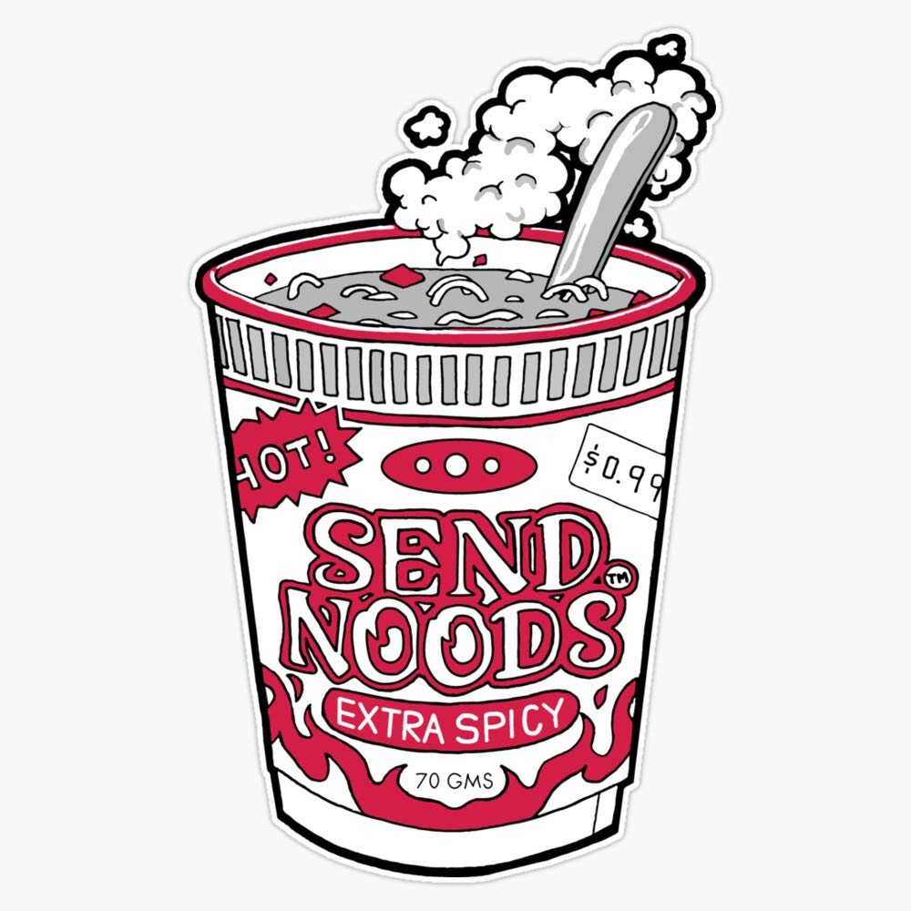 Amazon.com: Send Noods Sticker Vinyl Bumper Sticker Decal Waterproof 5 ...