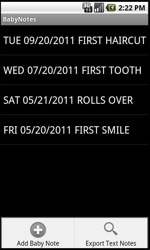 BabyNotes - App on Amazon Appstore