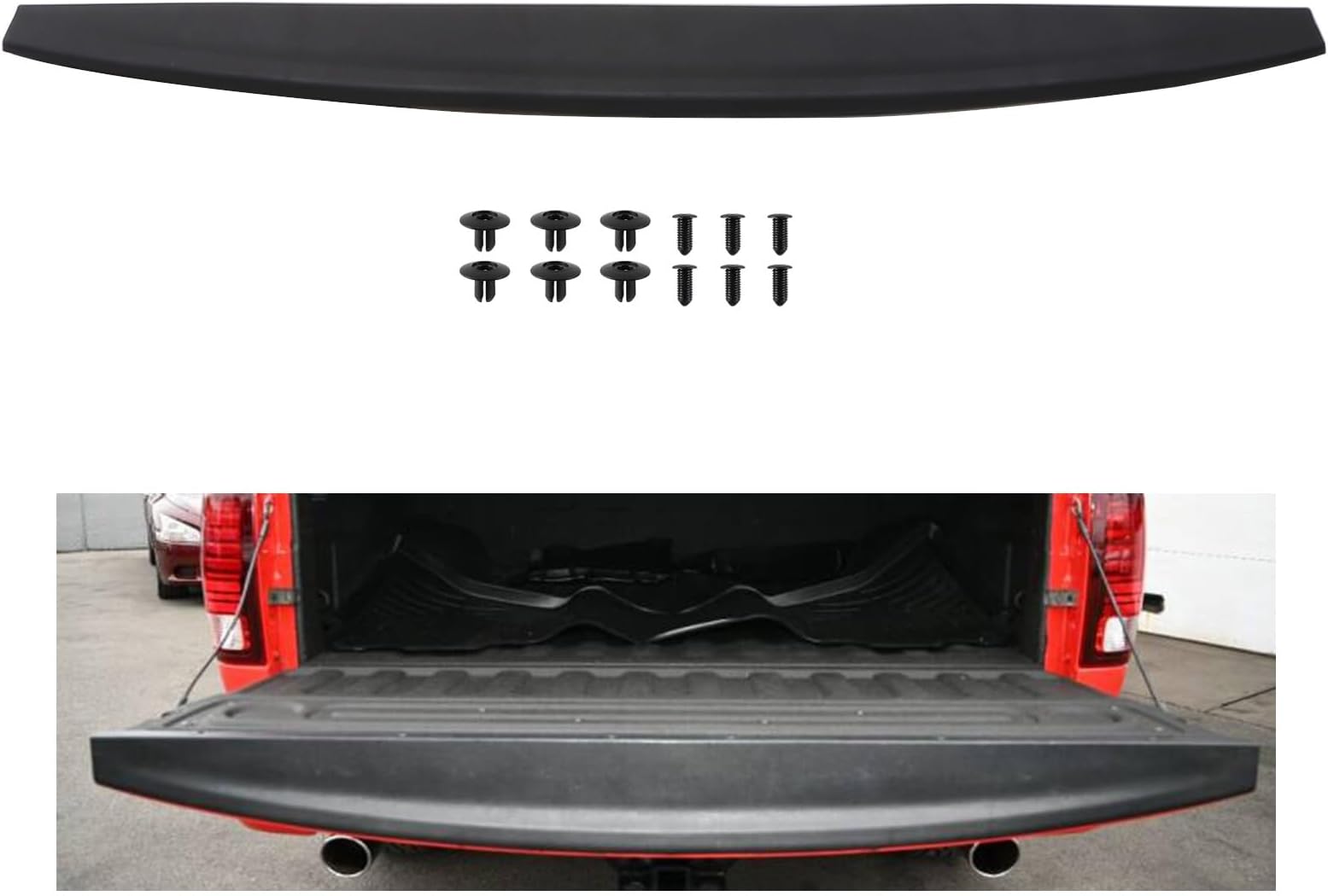 Amazon.com: Tailgate Moulding Cap - Rear Tailgate Top Protector Cover ...