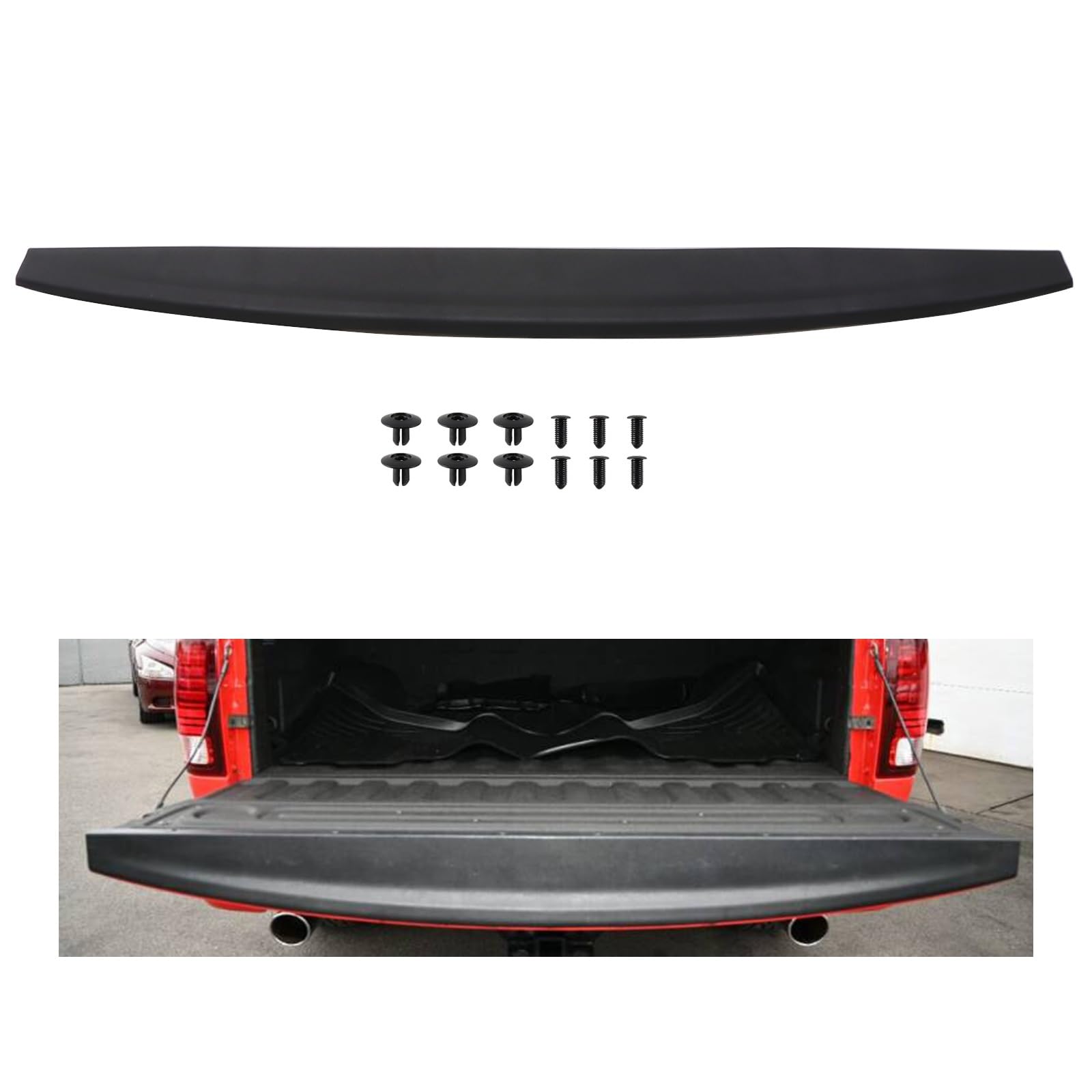 Amazon.com: Tailgate Moulding Cap - Rear Tailgate Top Protector Cover ...