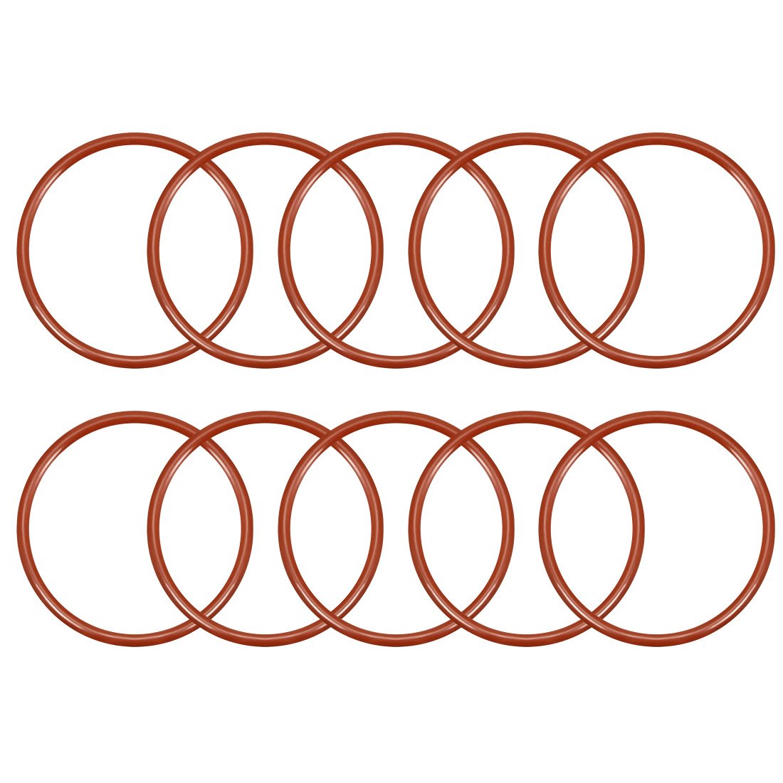 Amazon.com: uxcell Silicone O-Ring, 40mm Outside Diameter, 35.2mm Inner ...