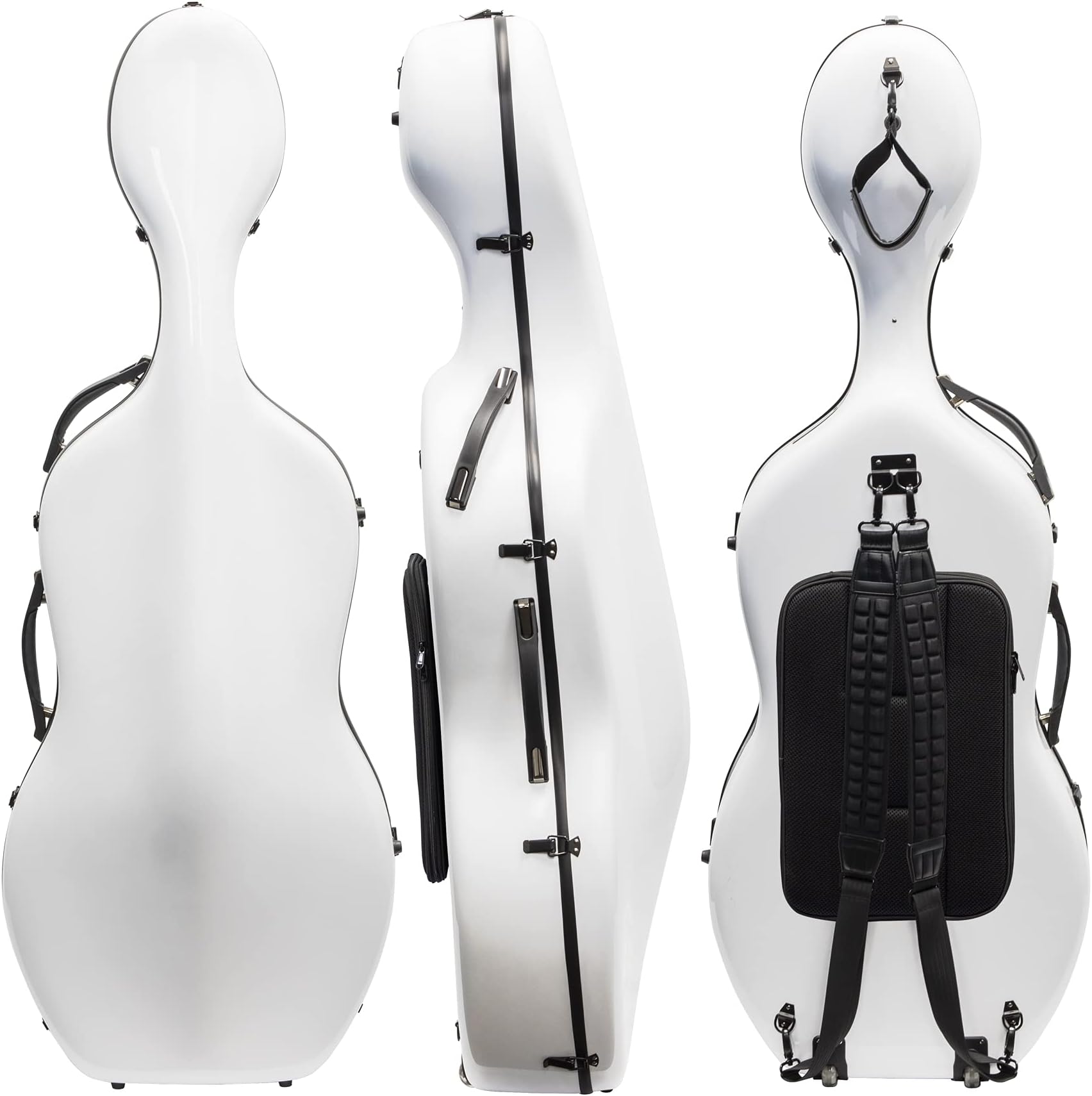 Amazon.com: Bobelock 2000W Fiberglass Blue/Gray 4/4 Cello Case with ...