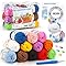 Amazon.com: HEJIN 10x50g Yarn Gift Set for Crocheting and Knitting ...