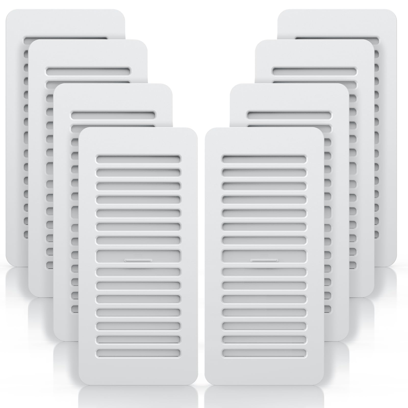 Floor Vent Covers, Plastic Floor Register 4x10, for Home Floor Sidewall ...