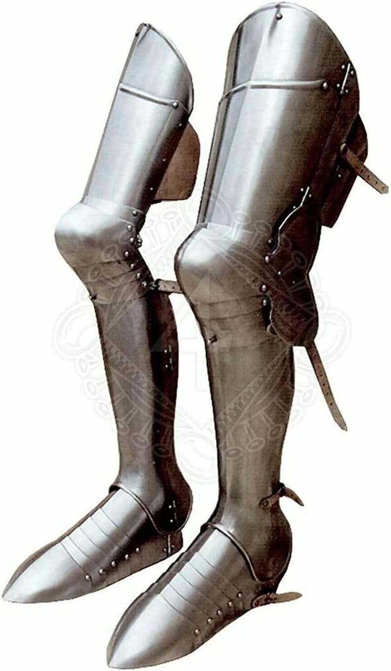 Amazon.com: Medieval Knight Gothic Leg Armor Set (cuisses, poleyns and ...