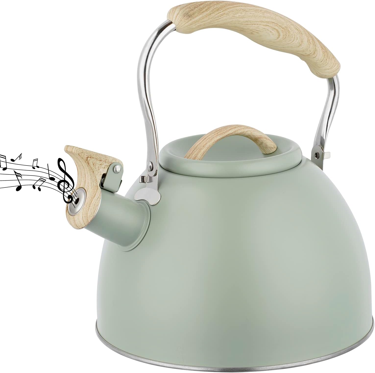 Amazon.com: Tea Kettles Stovetop Whistling Tea Kettle Teapot Food Grade ...