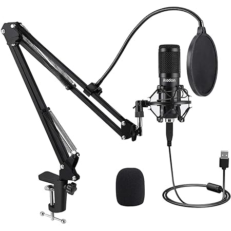 Amazon.com: YOTTO USB Microphone Kit 192KHZ/24BIT Plug & Play Computer ...