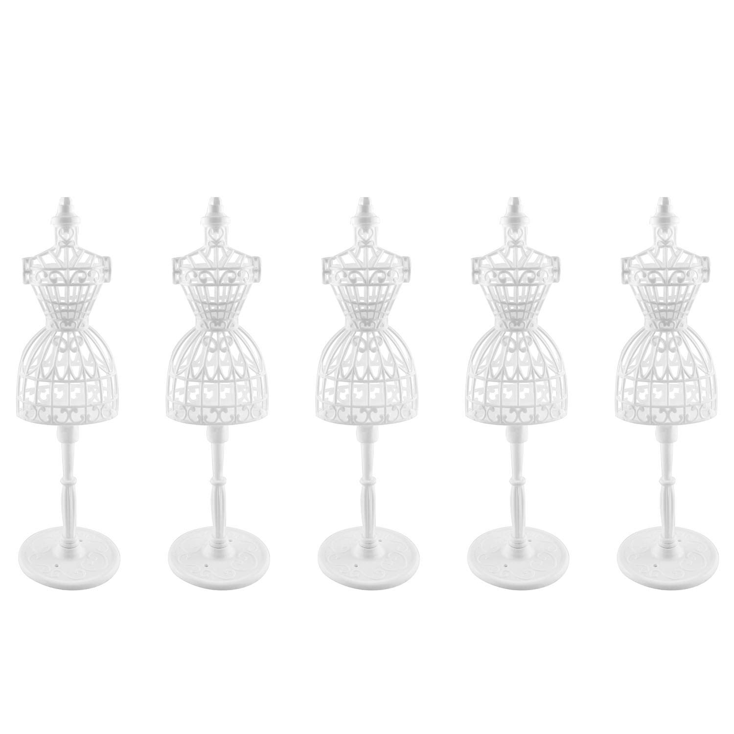Amazon.com: JCBIZ 5pcs Doll Clothes Model Rack 220mm Hollow Art Model ...