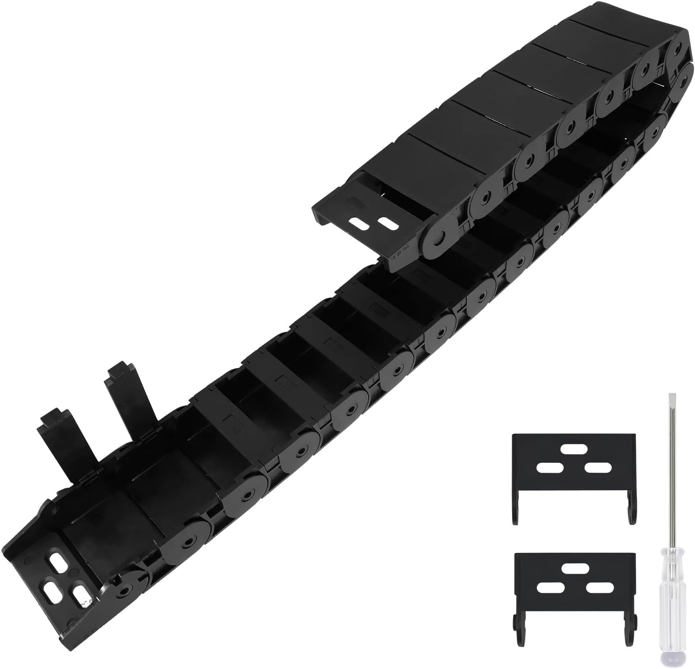 Amazon.com: 2pcs 39.4inch Drag Chain Cable Carrier Open Type R18 Wire ...