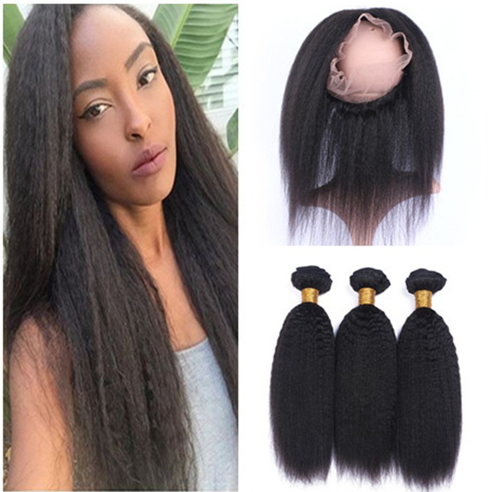 Amazon.com : Tony Beauty Hair Mongolian Kinky Straight Human Hair ...