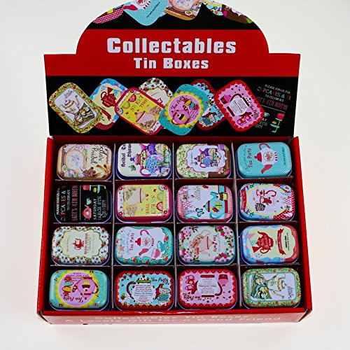 BranXin - 32 Piece/lot Vintage Cartoon Tin Box 5.542.5cm Candy Pill ...