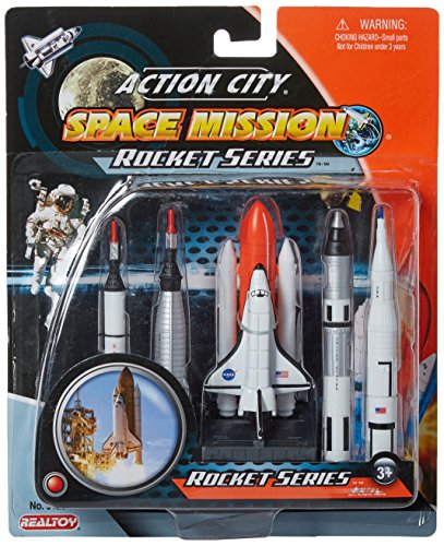 Daron Space Mission Rocket Series Playset - Space Shuttle 4 Rockets ...