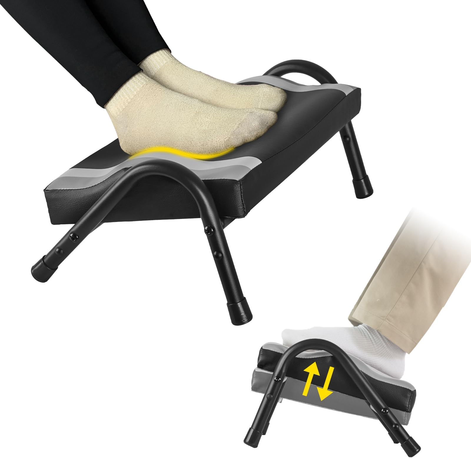 Amazon.com: FUSLITE Foot Rest for Under Desk at Work,Ergonomic Foot ...