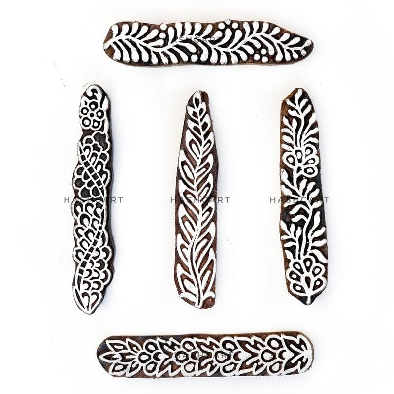 Snapklik.com : Wooden Stamps For Block Printing - Mehndi Print Blocks ...