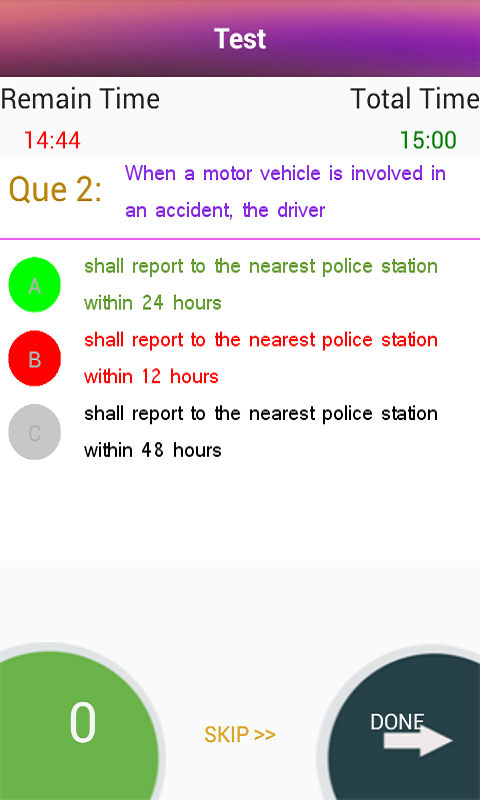 RTO Driving Licence Test - App on Amazon Appstore