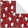Amazon.com: Hallmark Christmas Peanuts Wrapping Paper with Cut Lines on ...