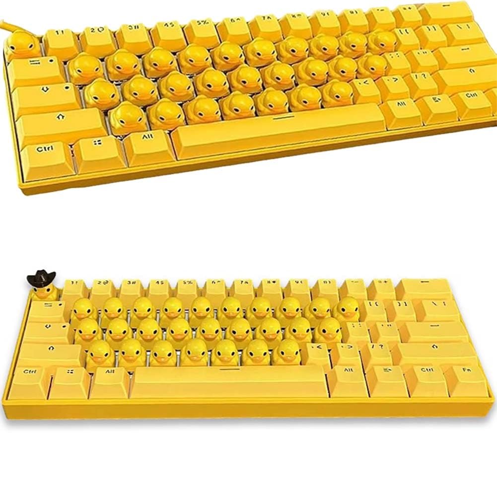 Amazon.com: NZTGVR Duck Keyboard, Duck Keyboard Keycaps That Quack ...