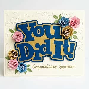 Amazon.com: Lapoo Words Cutting Die for Scrapbooking - Durable, Cut ...