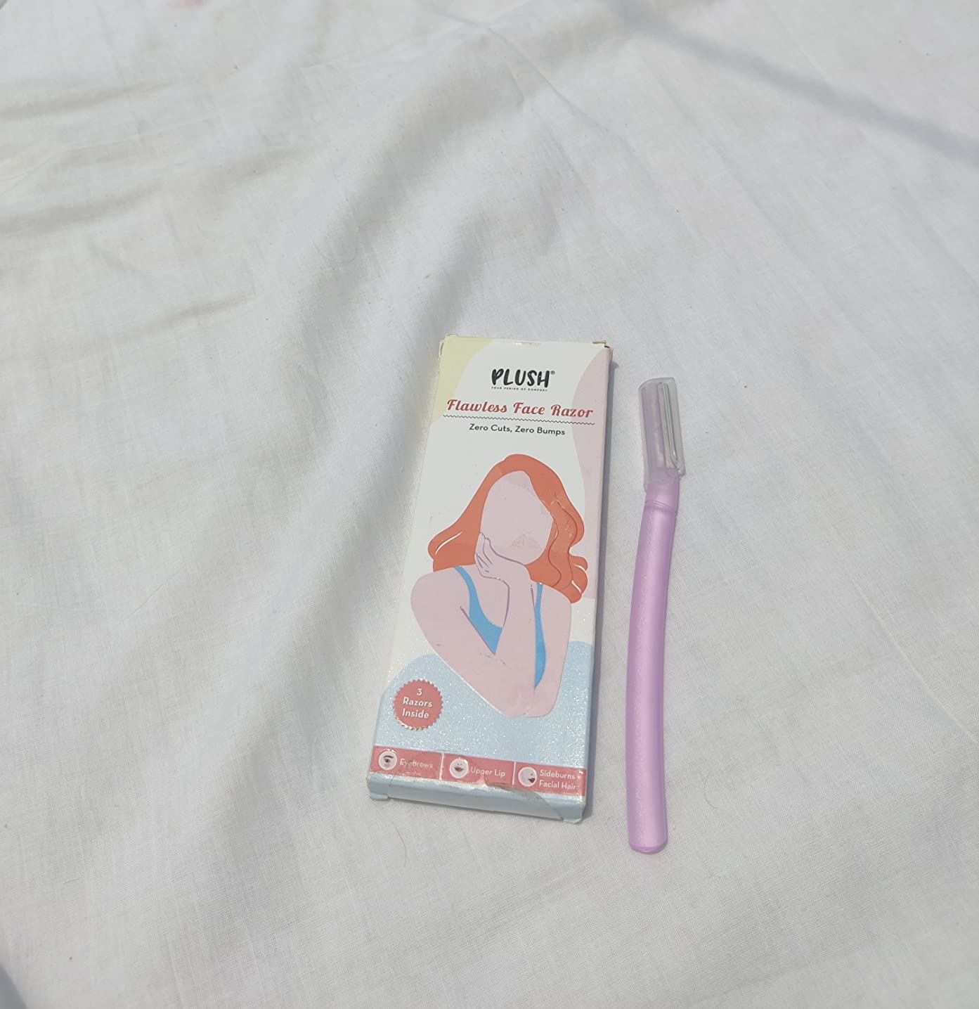 Buy Plush Flawless & Reusable Face & Eyebrow Razor for Women - Pack of ...