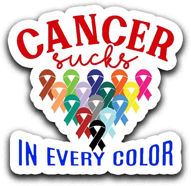 Amazon.com - Cancer Sucks in Every Color Cancer Awareness 5-Inch Vinyl ...