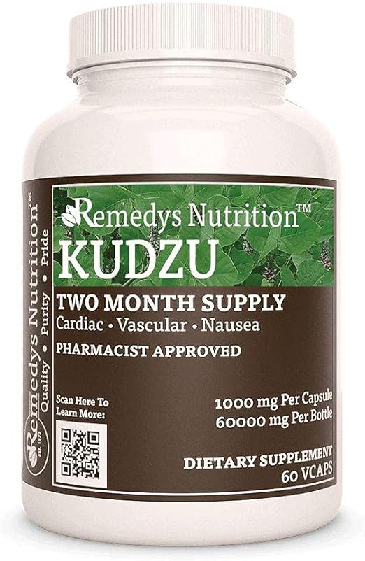 Amazon.com: Kudzu Root Capsules Remedy's Nutrition MEGA Strength 1,000 ...