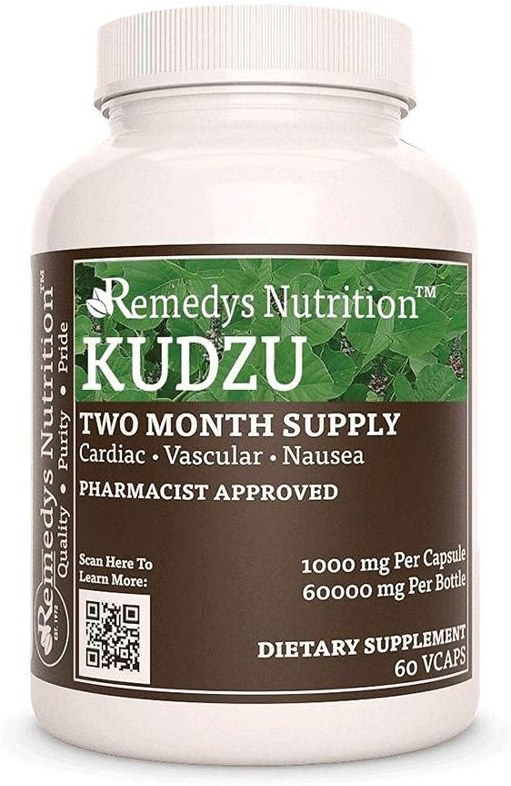 Amazon.com: Kudzu Root Capsules Remedy's Nutrition MEGA Strength 1,000 ...