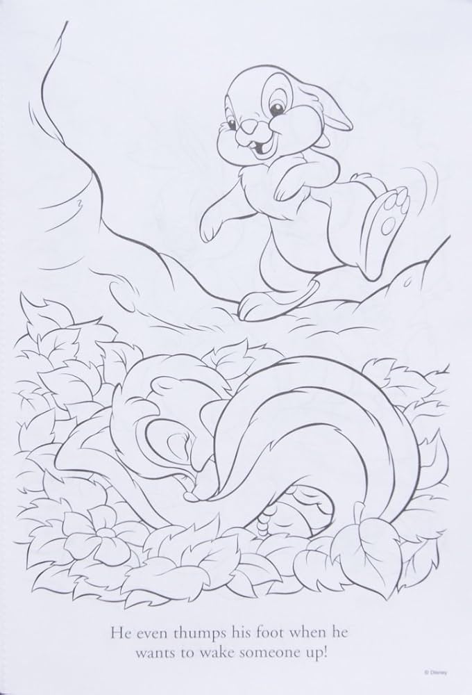 thumper the rabbit coloring pages