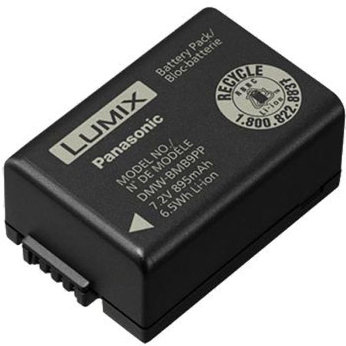 Panasonic Lumix Li-Ion Battery Pack (7.2V, 895mAh) Black (DMWBMB9 ...