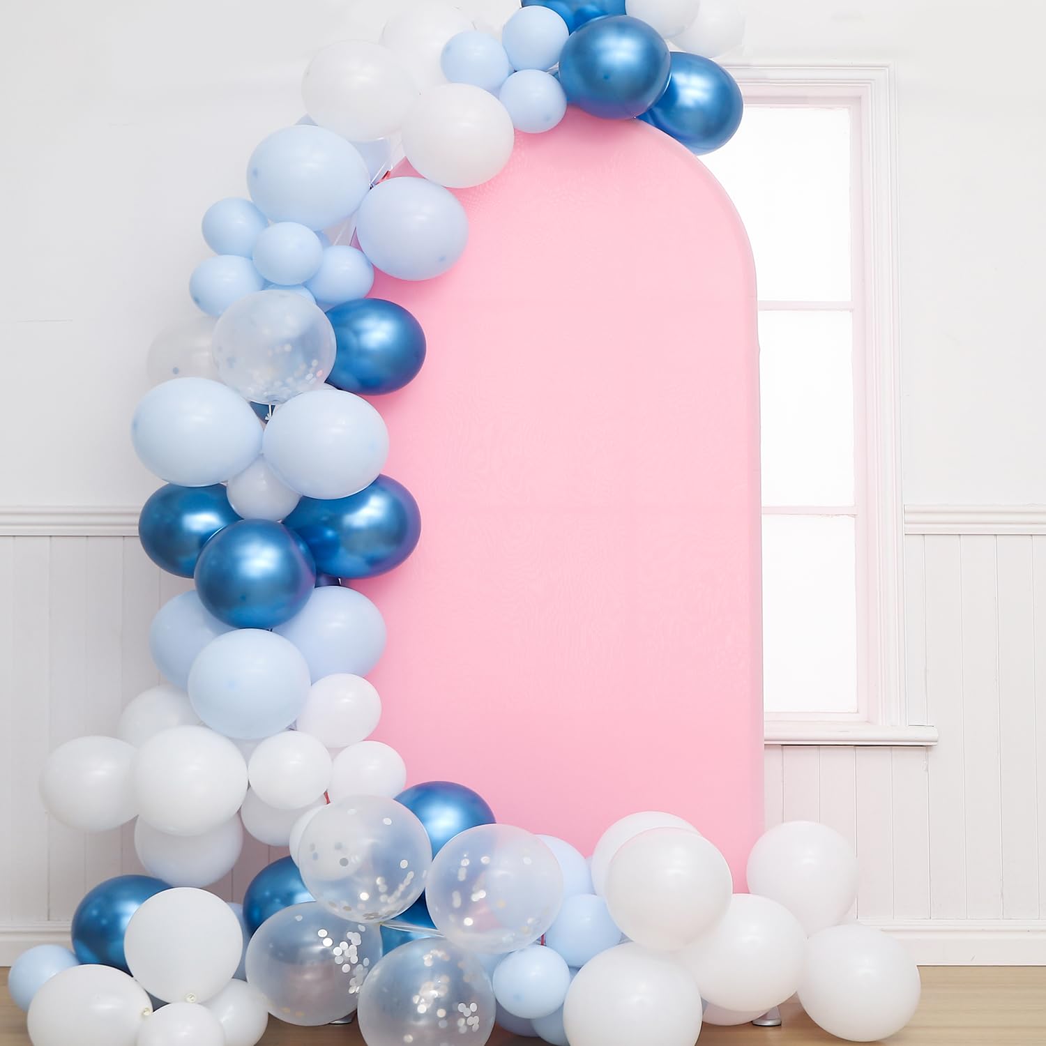 Amazon.com : Spandex Fitting 7.2 FT Pink Arch Covers for Arch Backdrop ...
