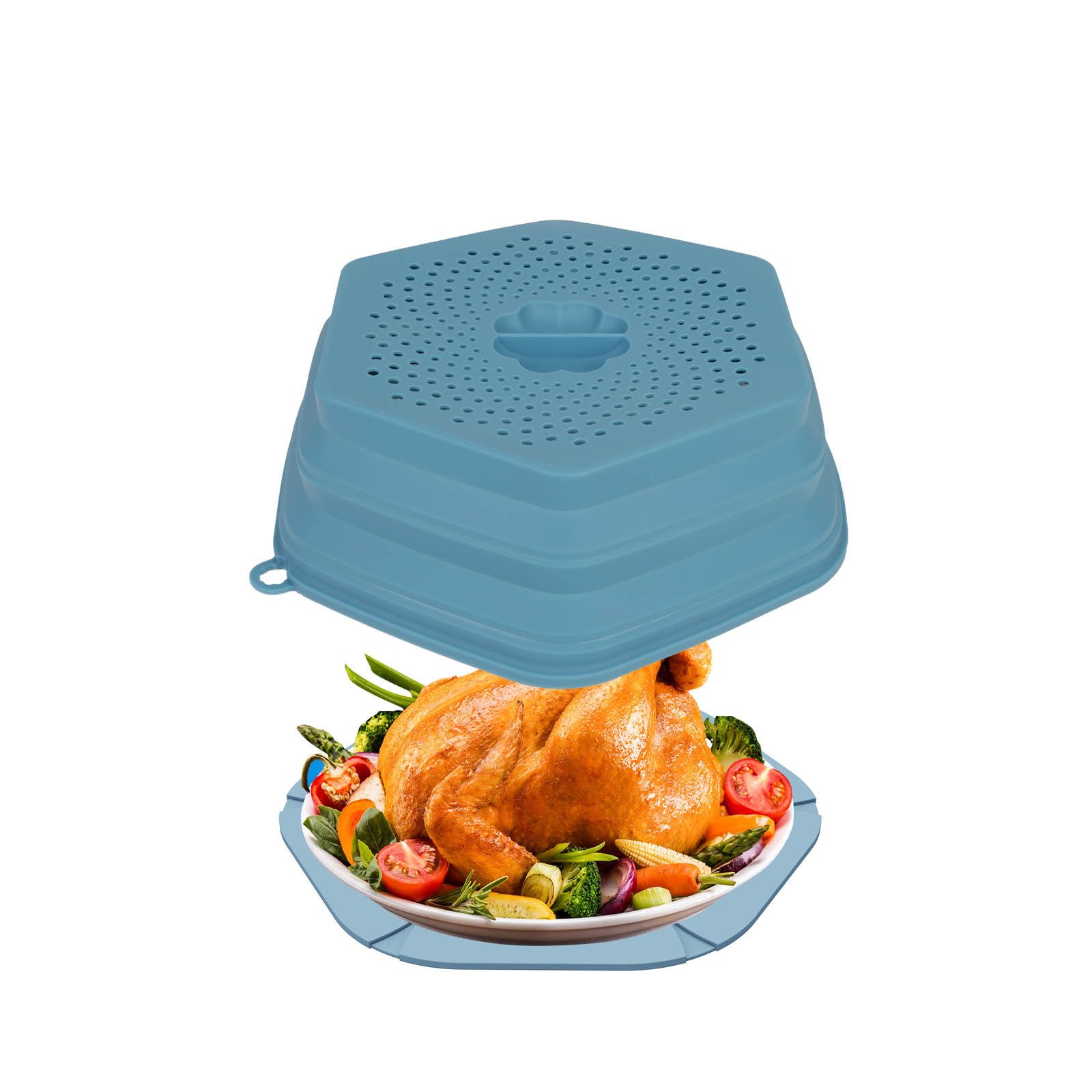 Amazon.com: Set of 2 10" silicone microwave cover and trivet mat as ...