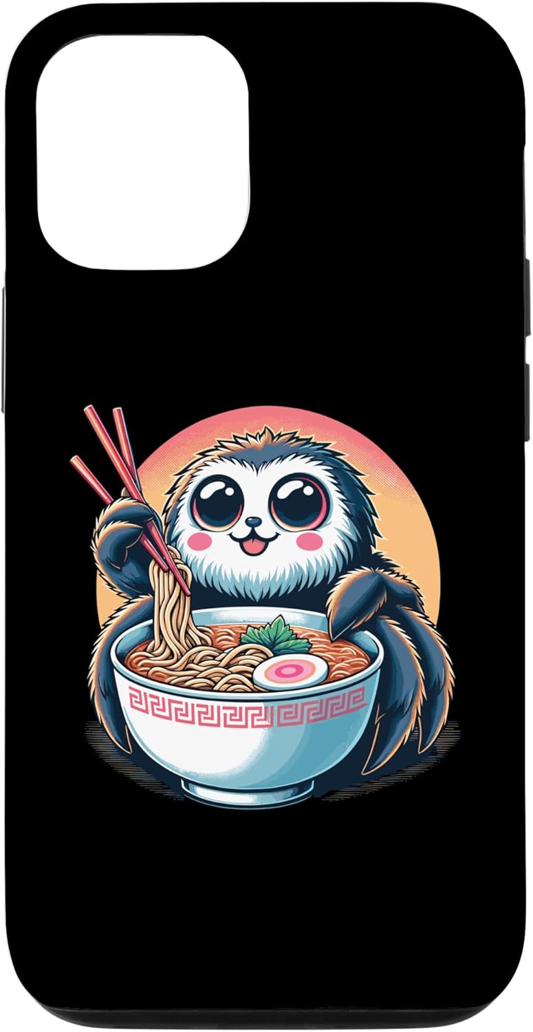 Amazon.com: iPhone 13 Pro Kawaii Cute Spider Eating Ramen Noodles Case ...