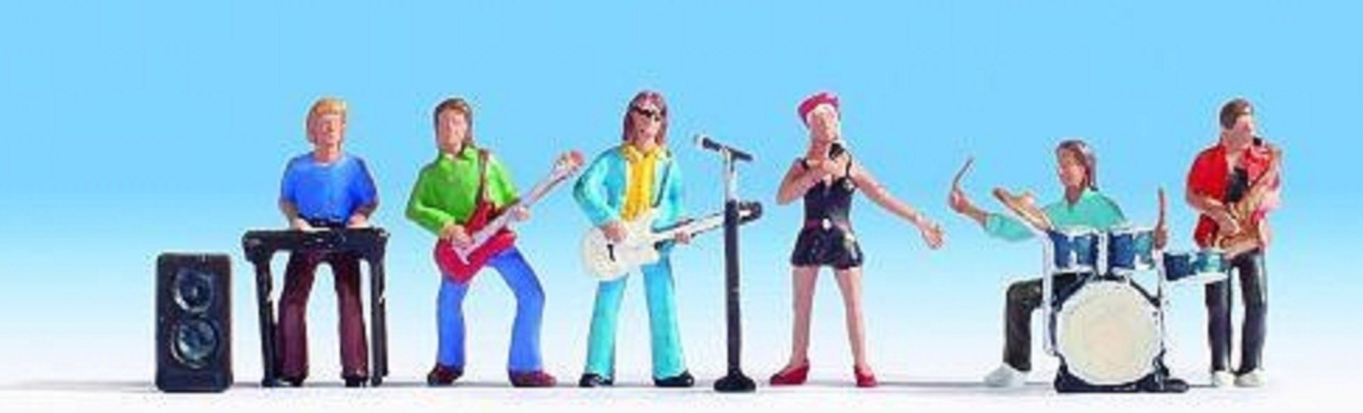 Amazon.com: Noch 15839 Rock Band & Equipment 8/ H0 Scale Figures : Home ...