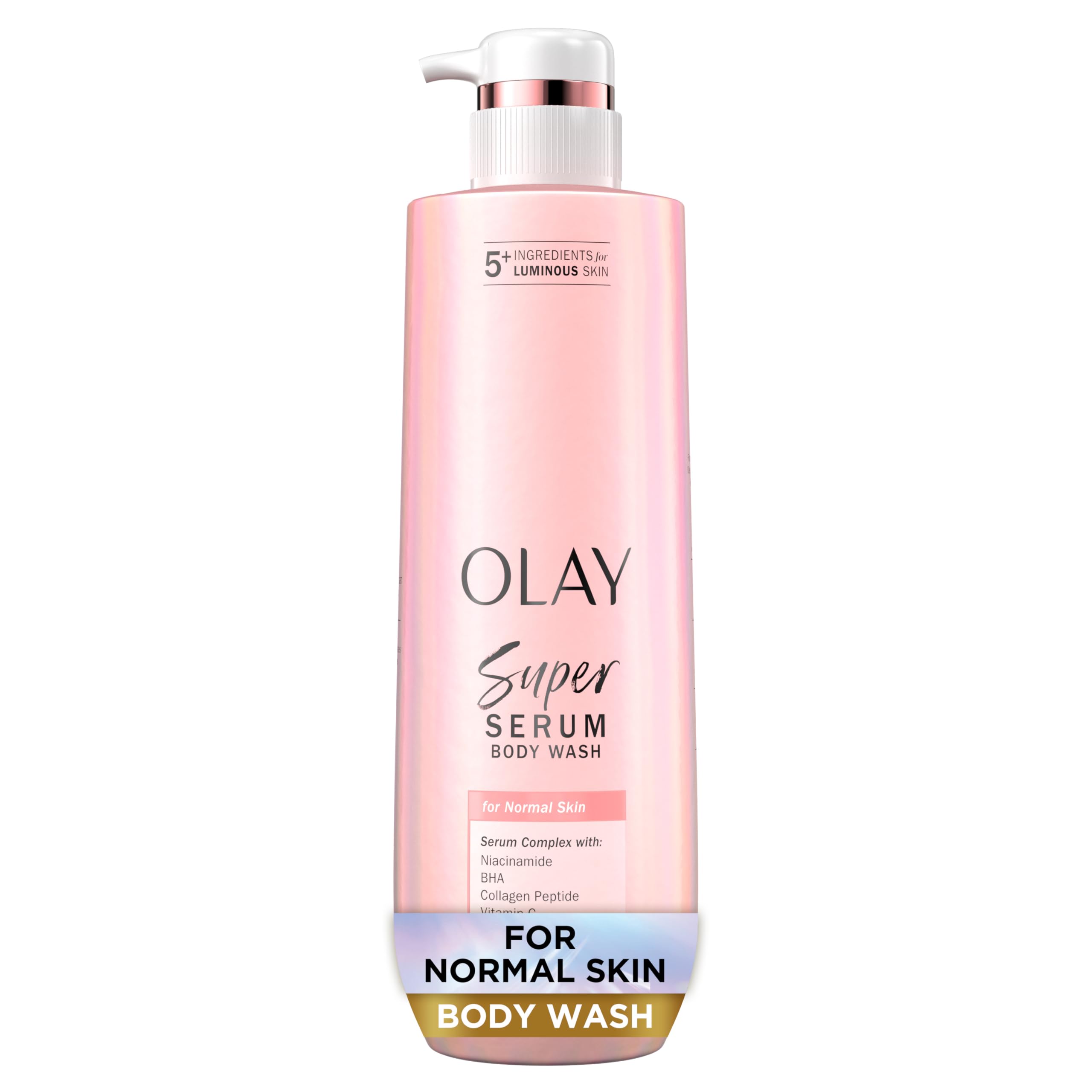 Amazon.com : Olay Super Serum Body Wash for Normal Skin, 24hr Long ...
