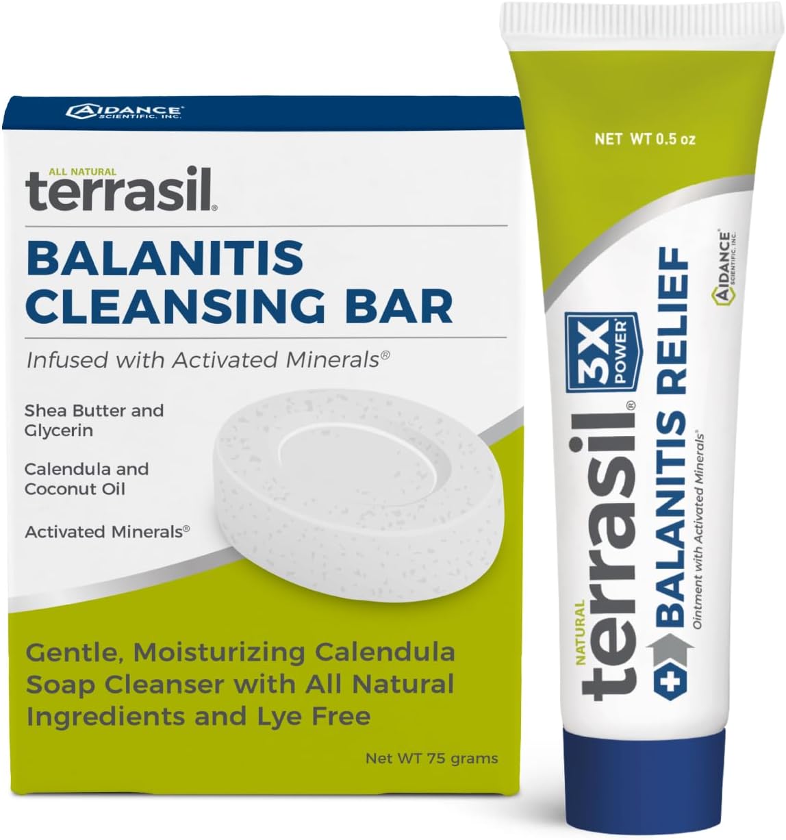 terrasil Balanitis Relief + Cleansing Soap 2-Product Kit - Balanitis ...