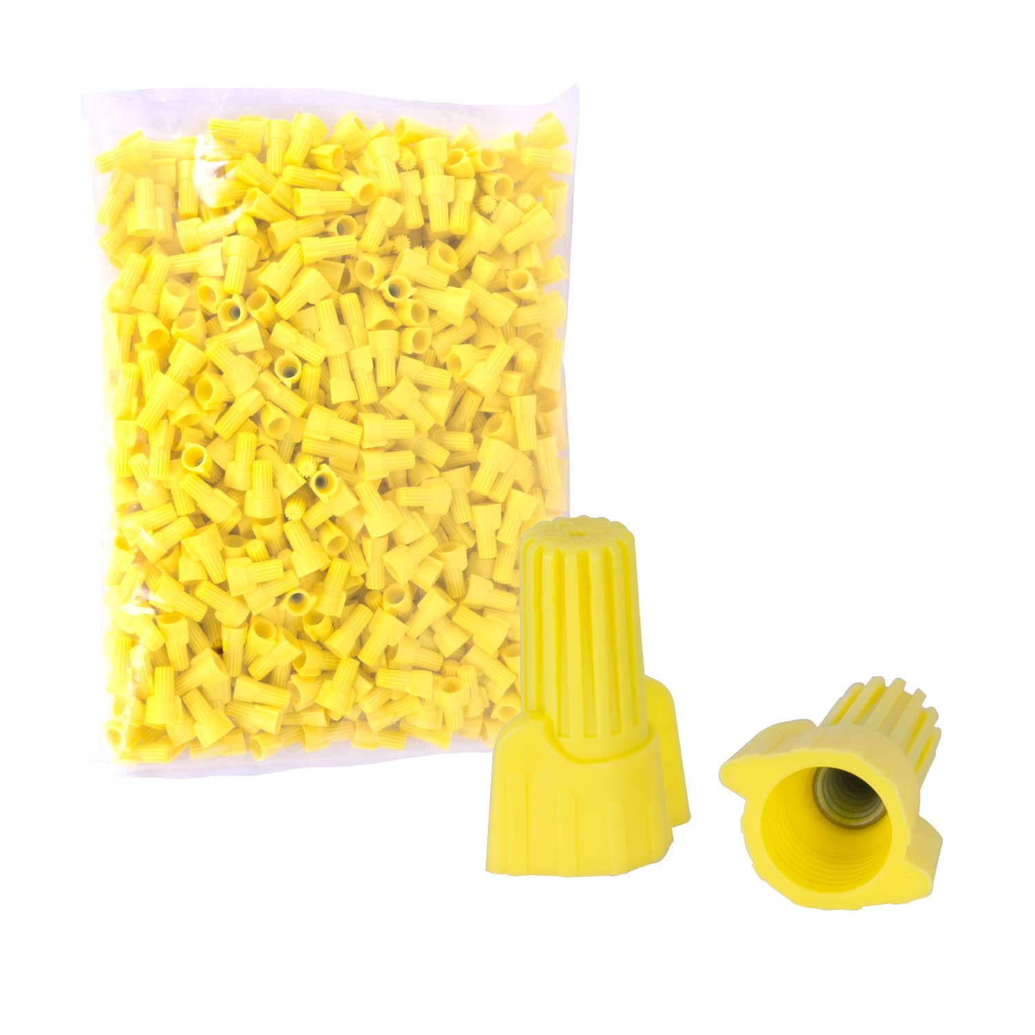 Snapklik.com : ZONE INDUSTRY CORP 500 PCS Yellow Winged Wire Connectors ...